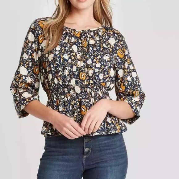 Universal Thread | Tops | Universal Thread Boho Style Floral Print ...